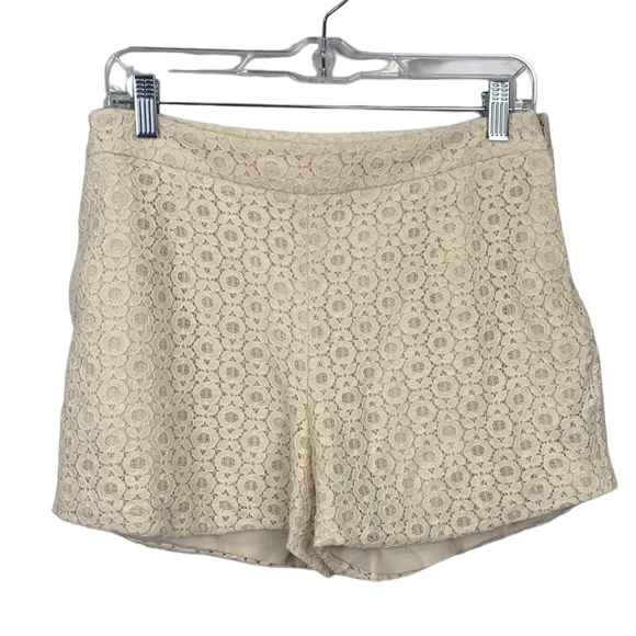 Gianni Bini | Shorts | Gianni Bini Cream Lace Lined Shorts Size Medium ...